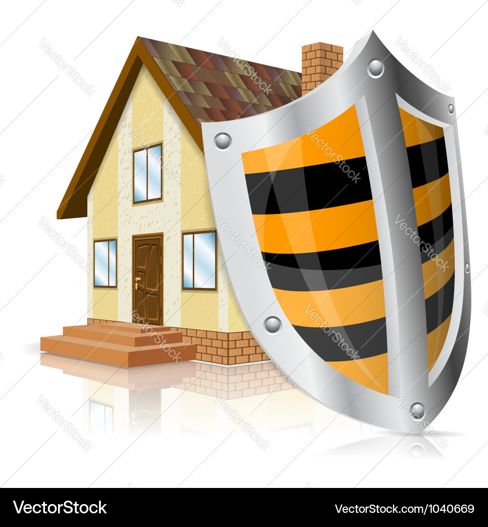 Safe house concept Royalty Free Vector Image - VectorStock
