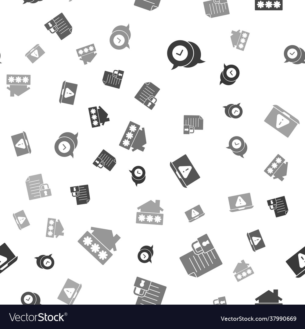 Set Check Mark In Speech Bubble Document And Lock Vector Image