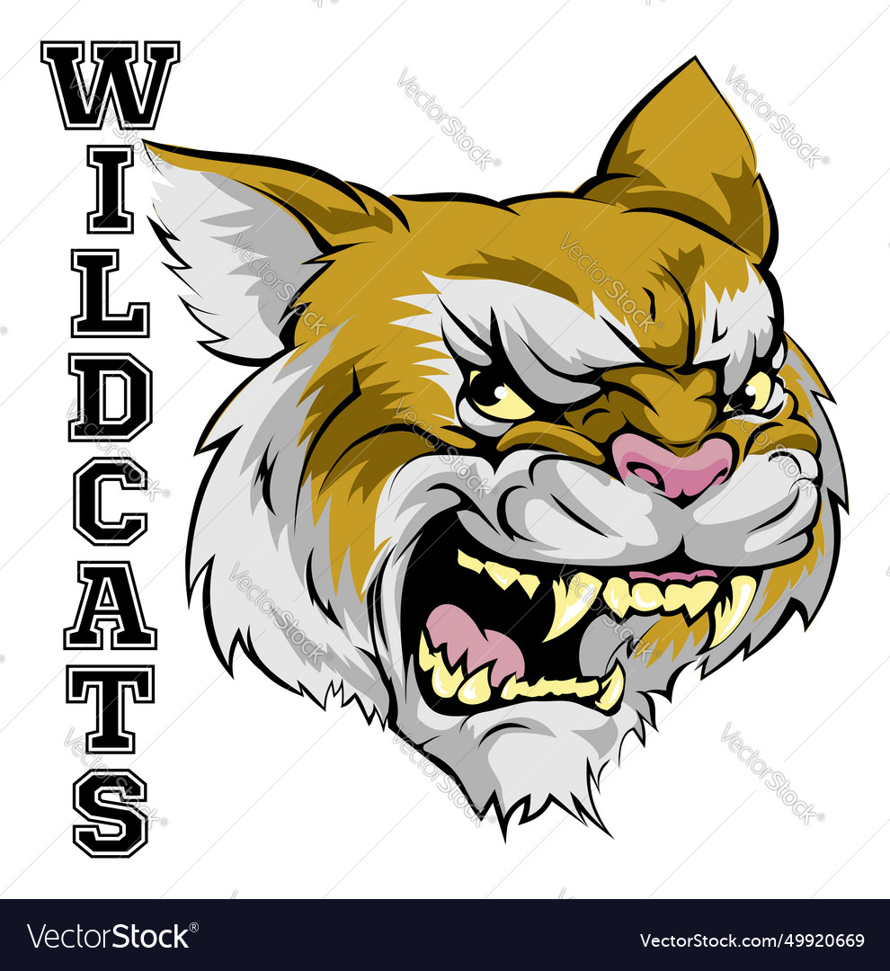 Wildcats mascot graphic Royalty Free Vector Image Wildcats mascot graphic Royalty Free Vector Image