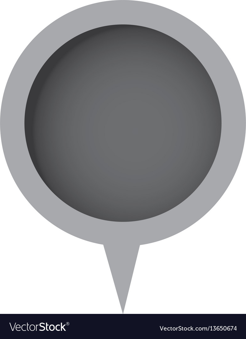 Grayscale circle chat bubble icon Royalty Free Vector Image