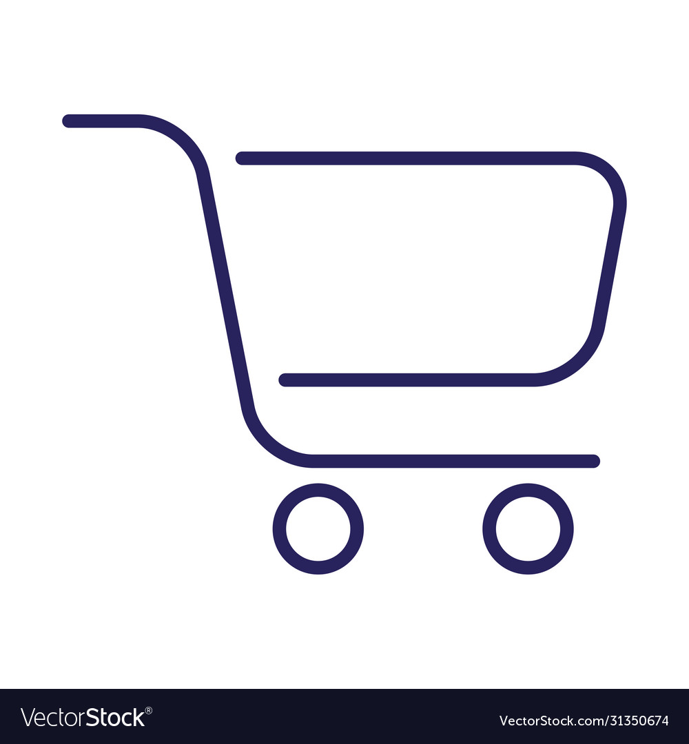 Shopping cart commerce isolated icon Royalty Free Vector Shopping cart commerce isolated icon Royalty Free Vector