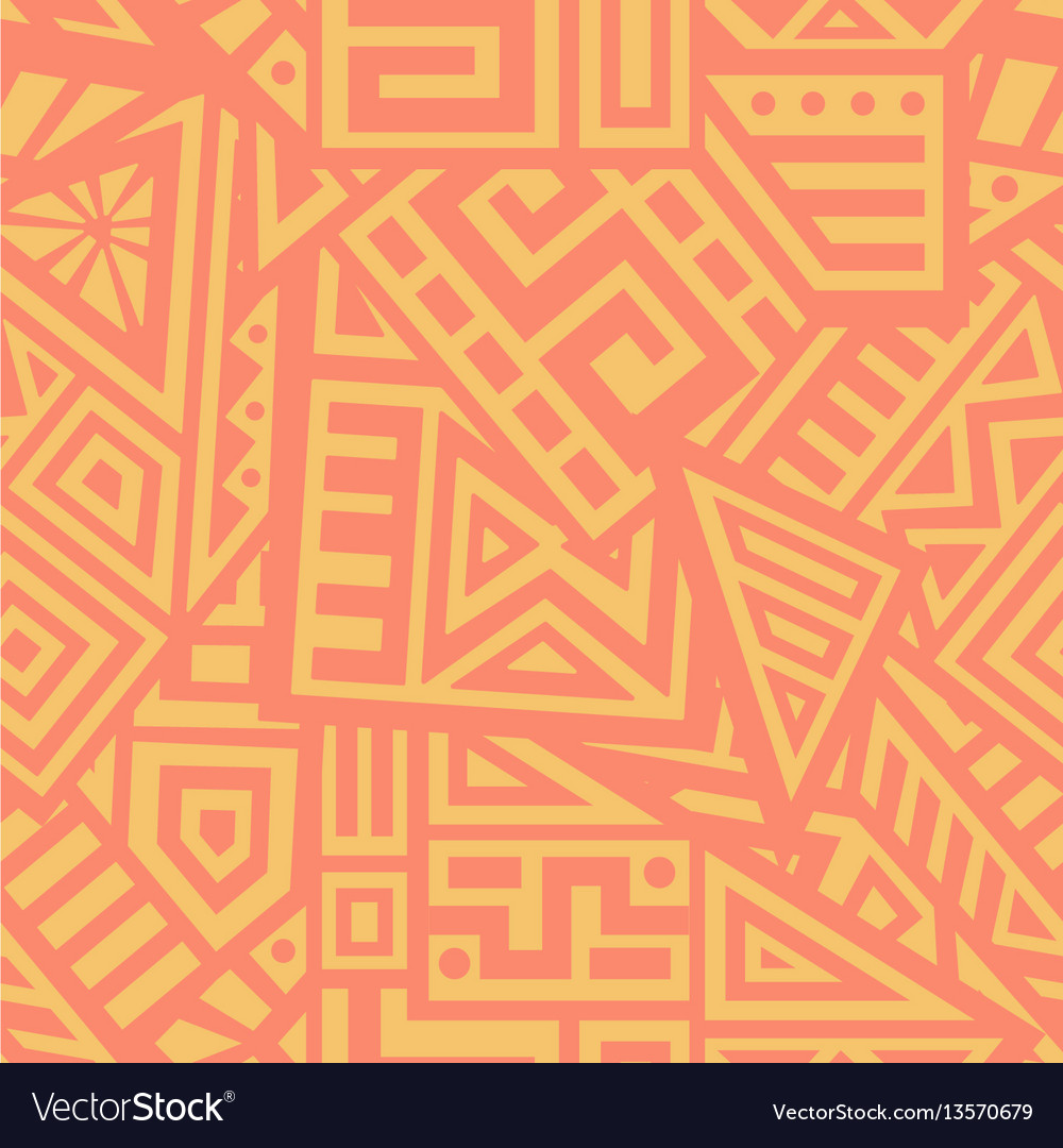 Aztec seamless pattern Royalty Free Vector Image