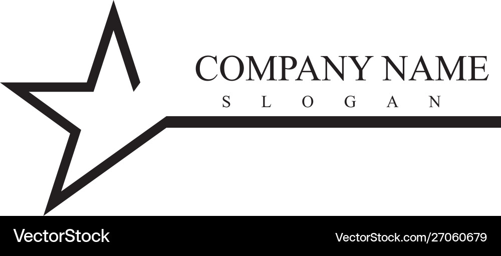 Star logo template icon Royalty Free Vector Image