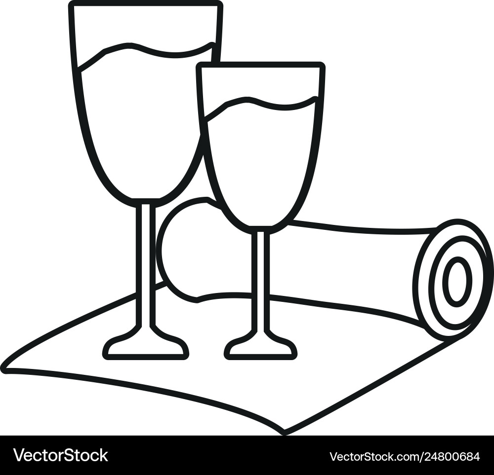 Graduation certificate with cups Royalty Free Vector Image