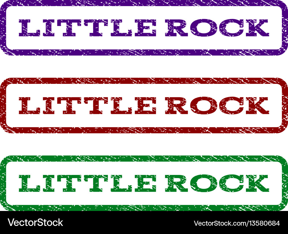Little rock watermark stamp Royalty Free Vector Image