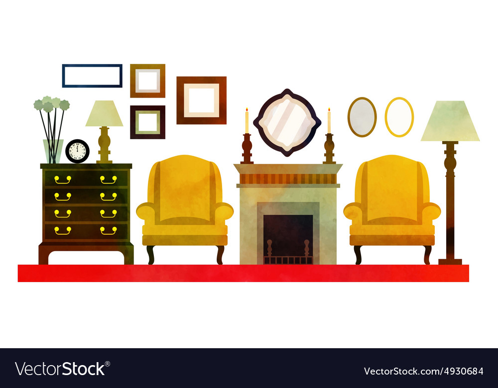 Room design Royalty Free Vector Image - VectorStock