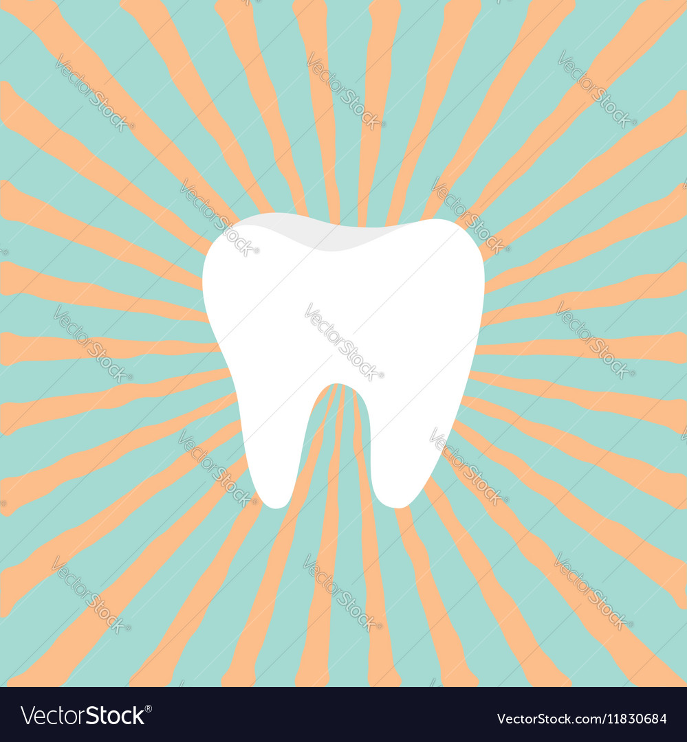 Tooth icon healthy oral dental hygiene Royalty Free Vector
