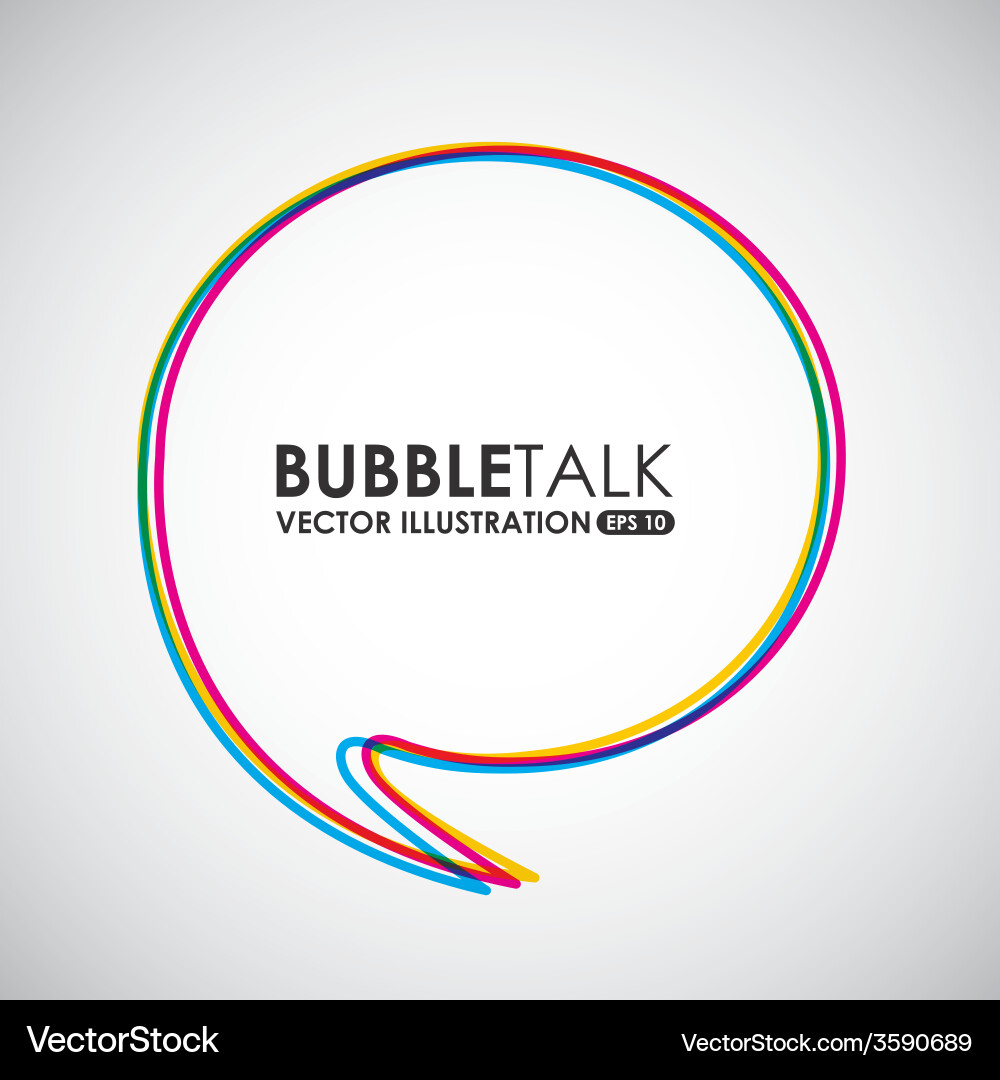 Bubble talk Royalty Free Vector Image - VectorStock