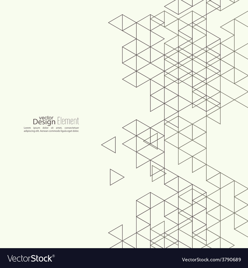 Creative abstract triangle pattern Royalty Free Vector Image