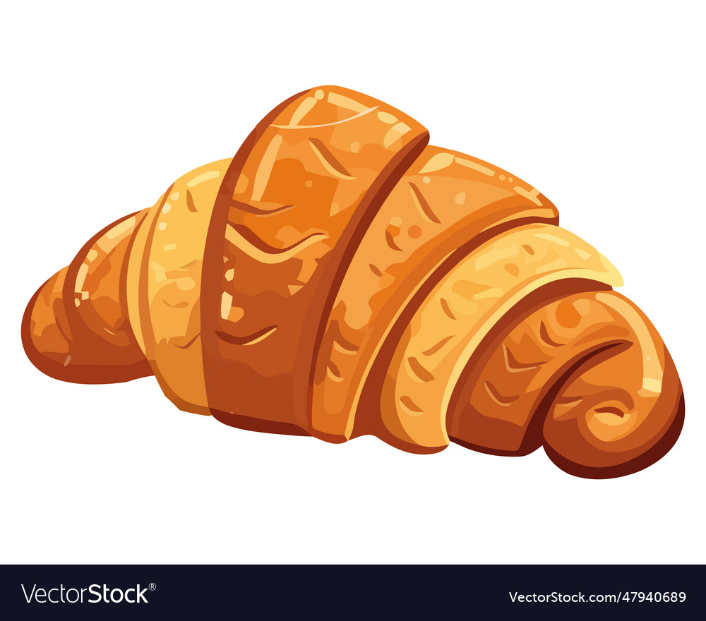 French croissant design Royalty Free Vector Image French croissant design Royalty Free Vector Image