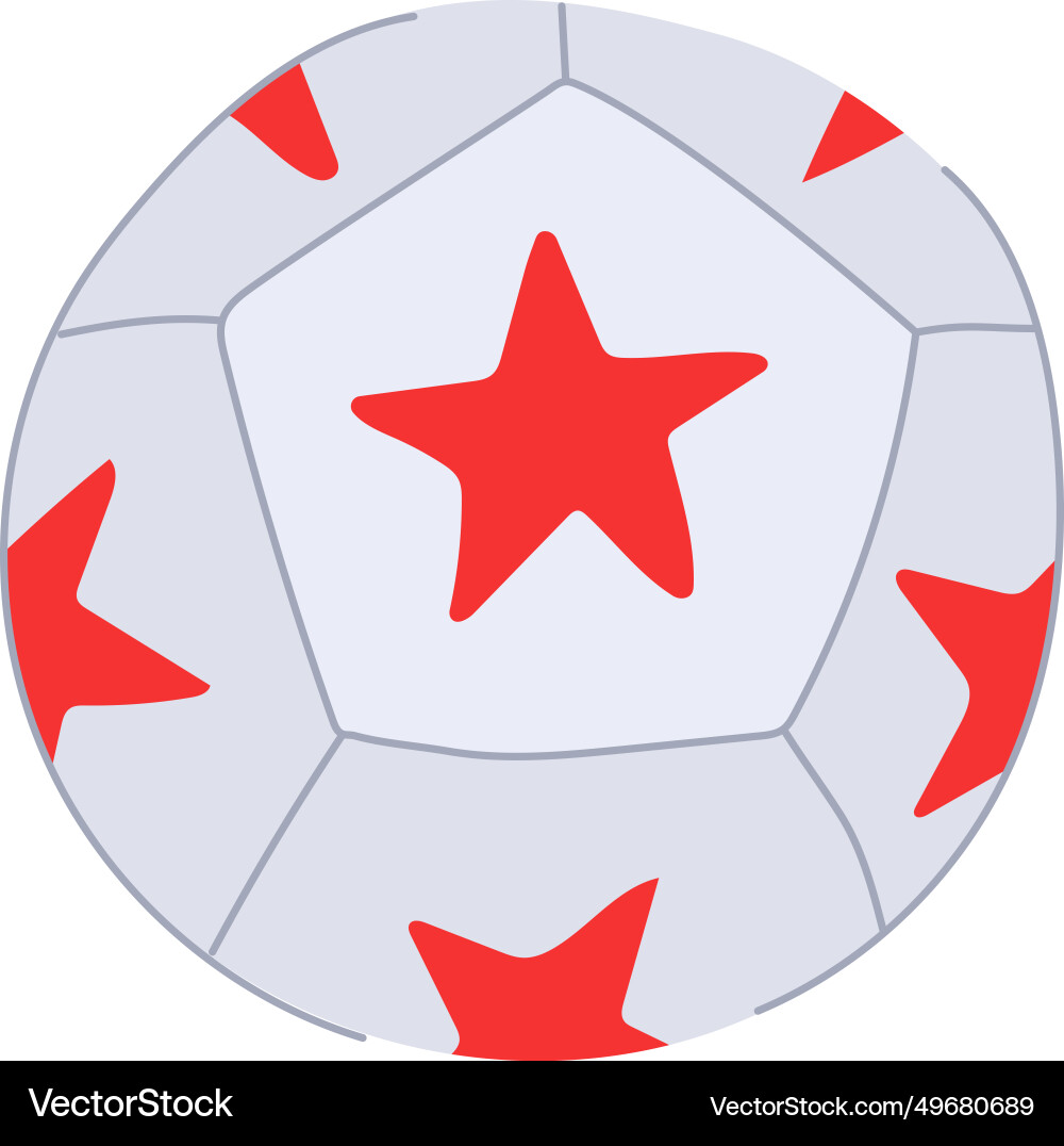 Logo soccer ball cartoon Royalty Free Vector Image
