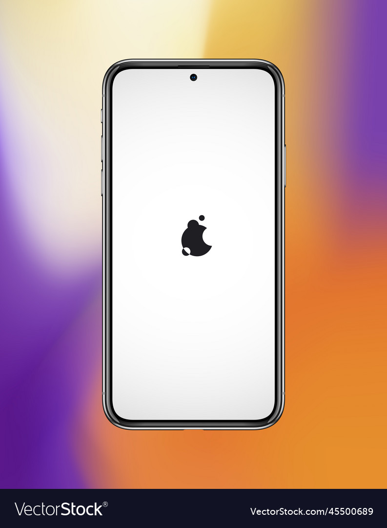 Smart phone blank screen mock up 3d cell Vector Image