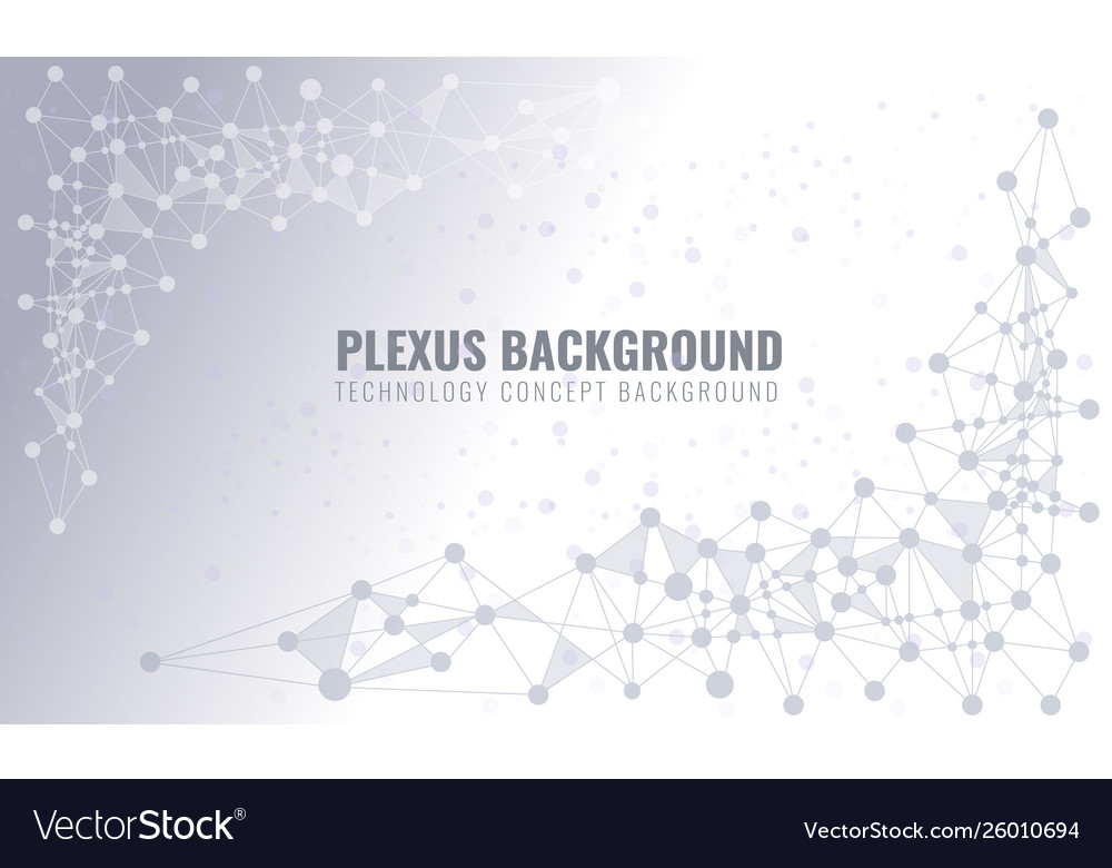 Abstract plexus background with connected lines Vector Image