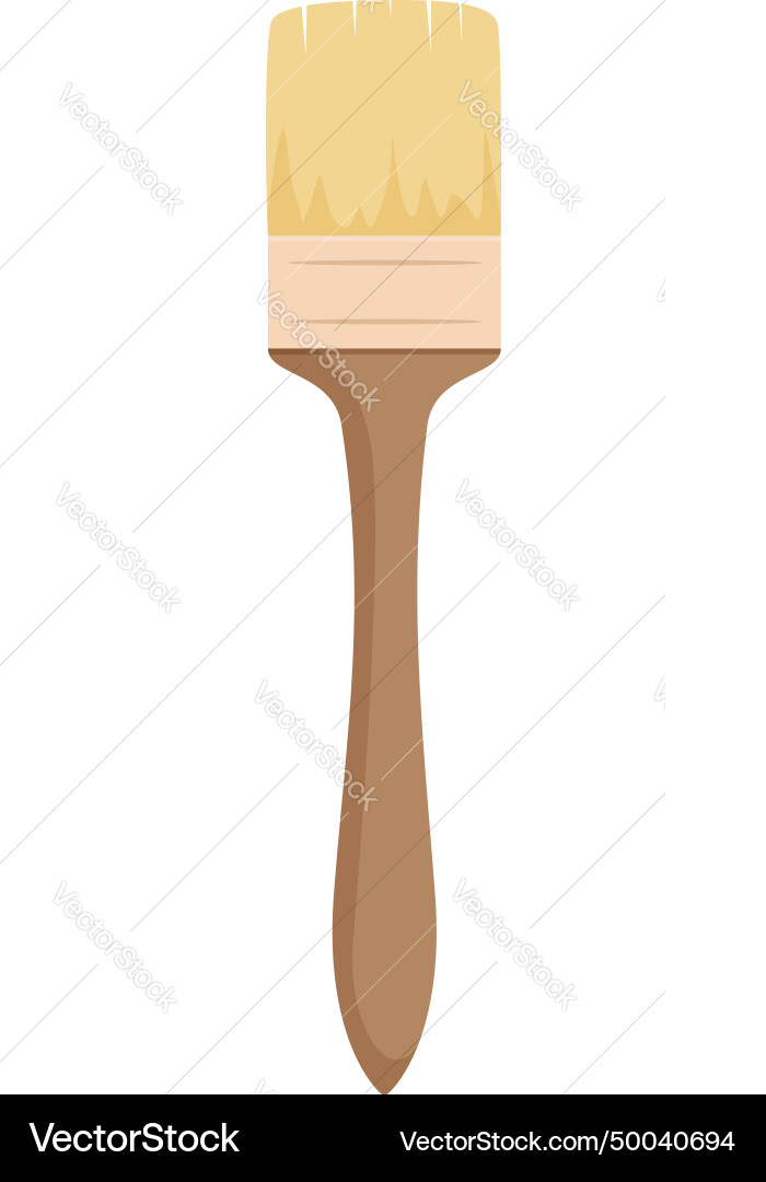 Brush big paint icon cartoon area work Royalty Free Vector