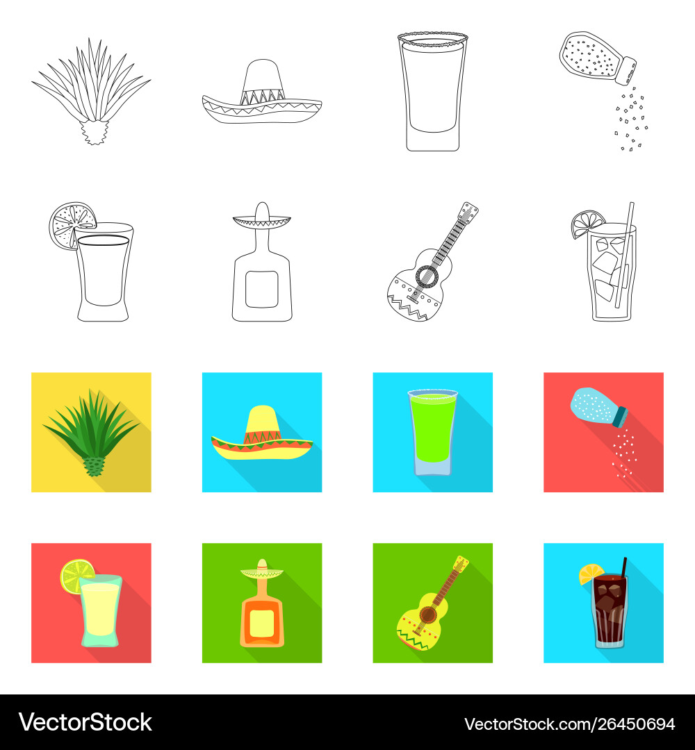 Design cafe and latin sign set Royalty Free Vector Image