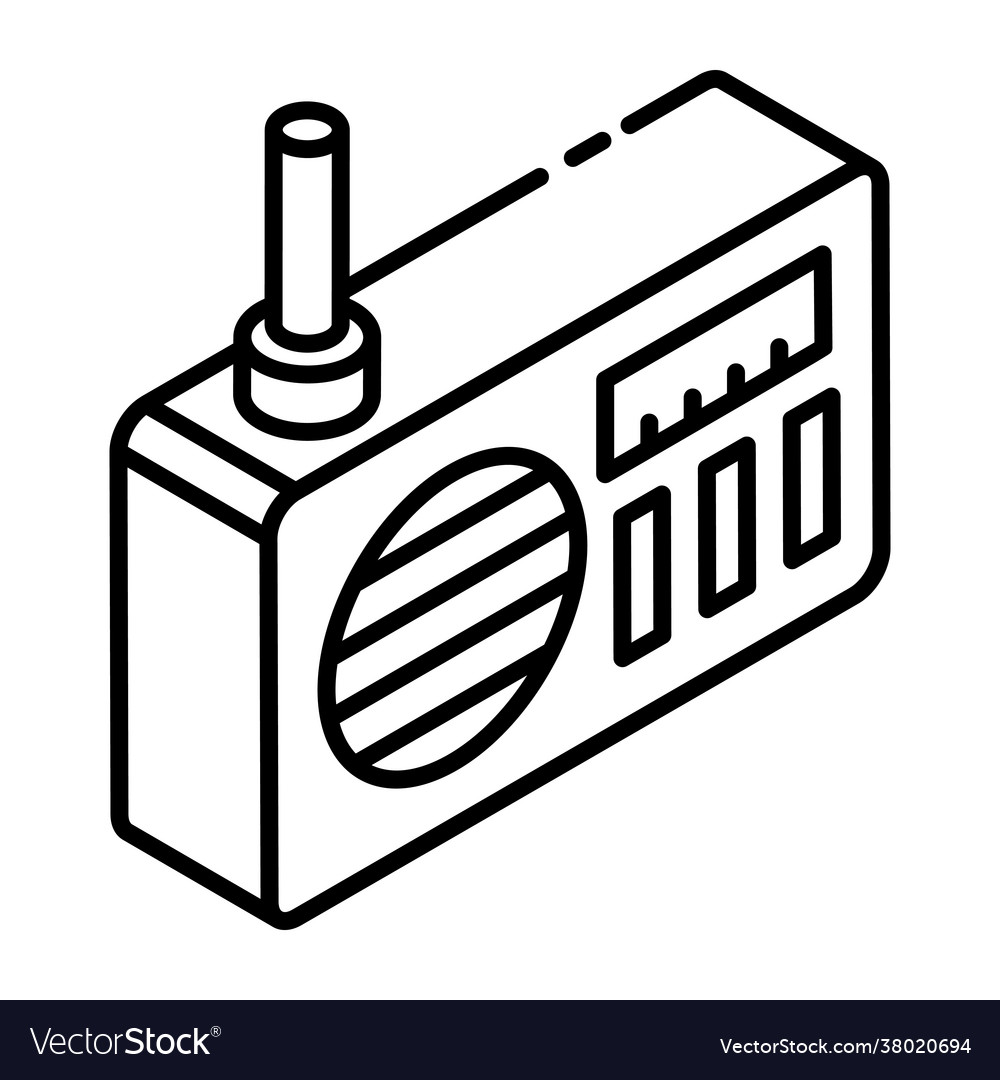 Radio Royalty Free Vector Image - VectorStock Radio Royalty Free Vector Image - VectorStock