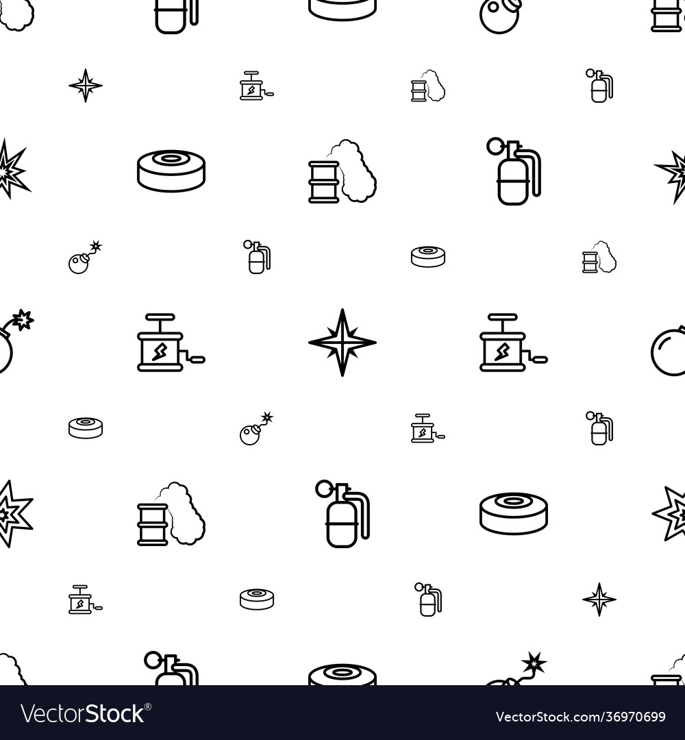 Explode icons pattern seamless white background Vector Image