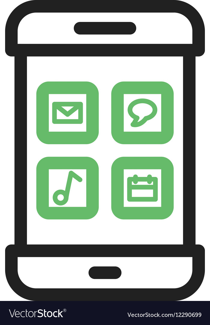 Multiple apps Royalty Free Vector Image - VectorStock