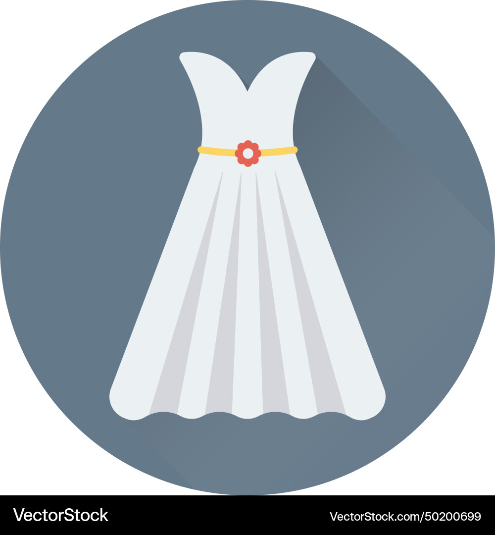 Wedding dress icon Royalty Free Vector Image - VectorStock