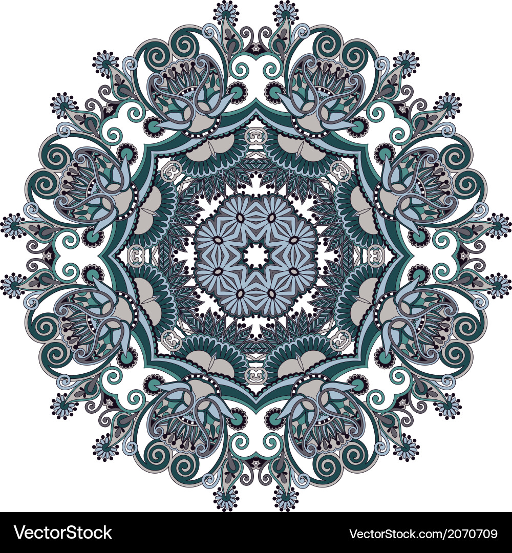Ornament round ornamental geometric doily Vector Image