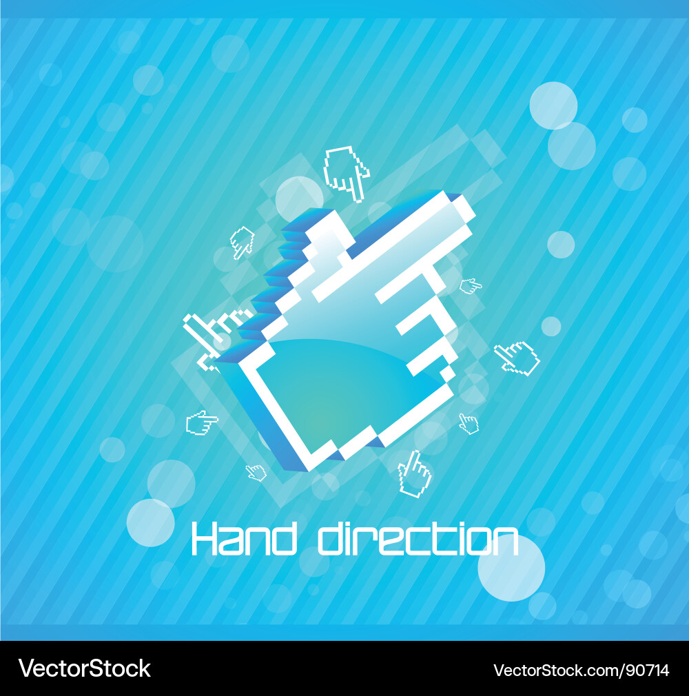 Digital cursor Royalty Free Vector Image - VectorStock