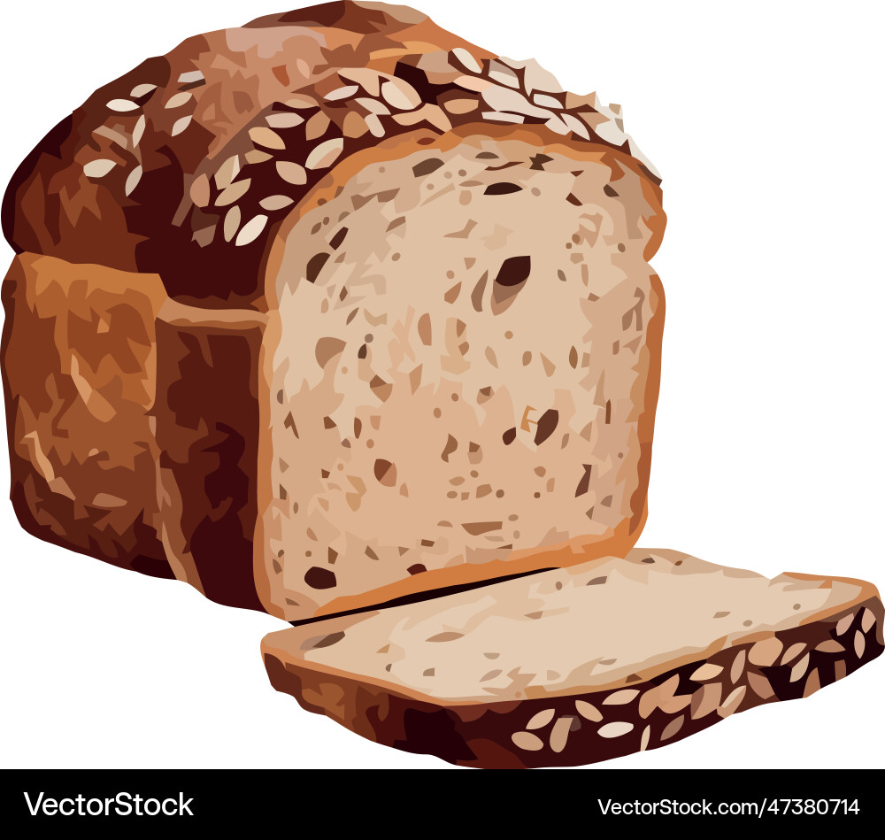 Freshly baked bread a symbol of refreshment Vector Image