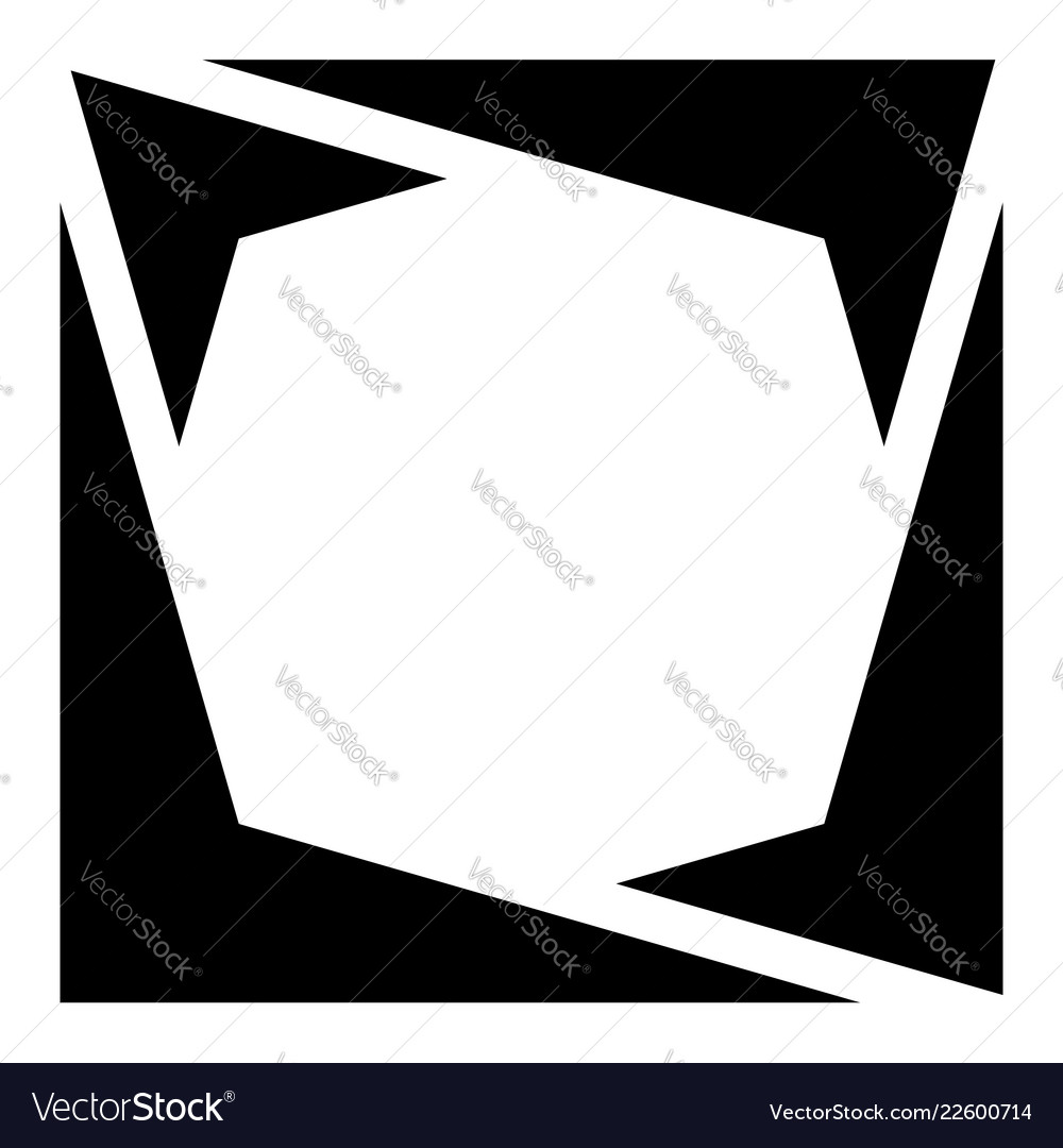 Generic square element frame segmented Royalty Free Vector