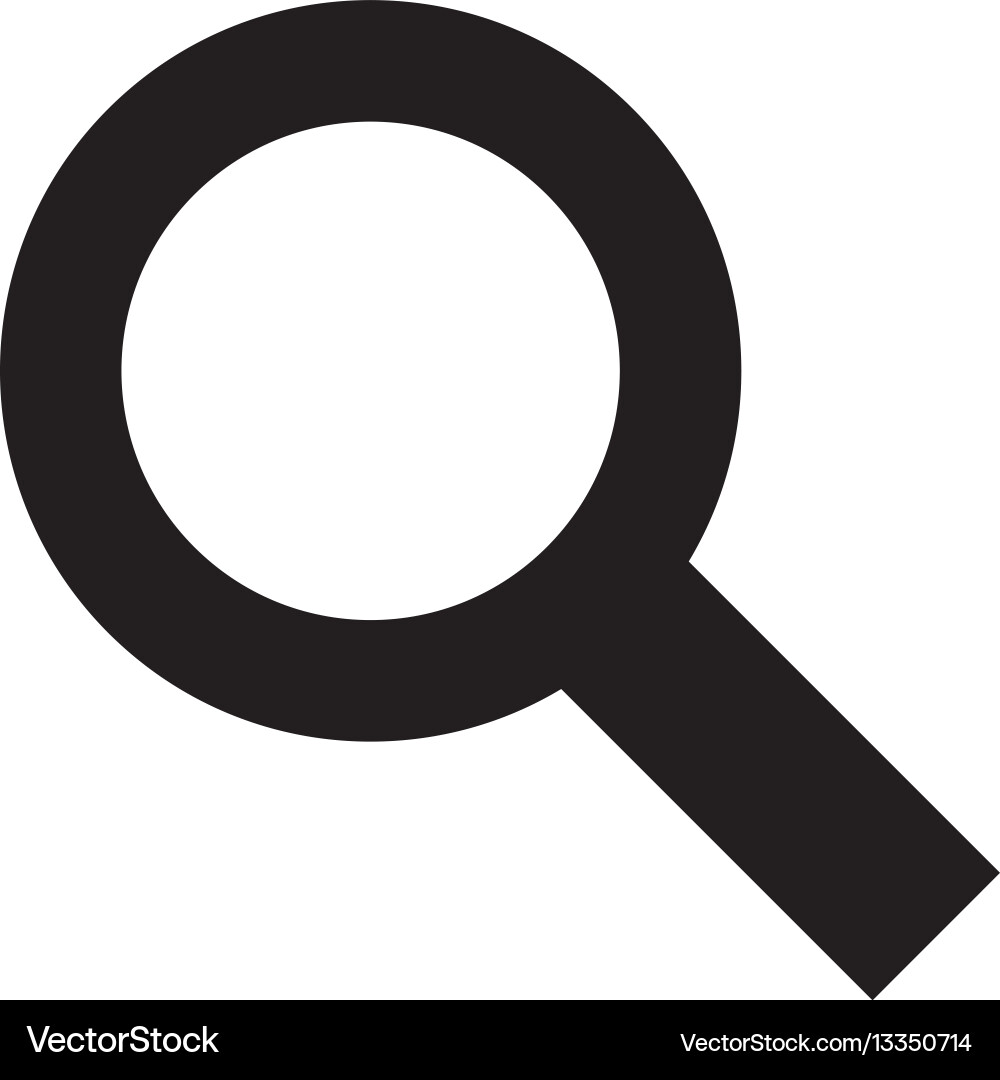 Magnifying glass lupe Royalty Free Vector Image