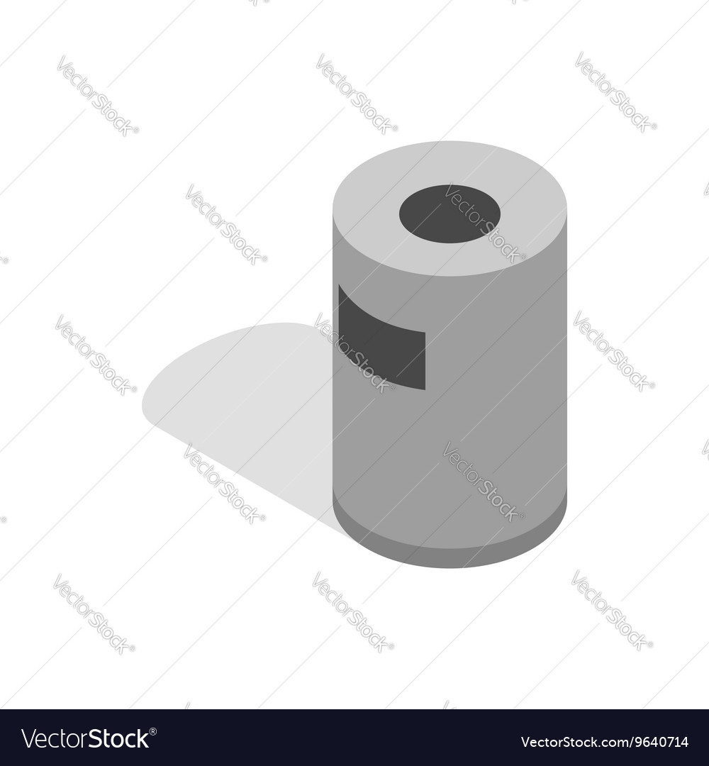 Outdoor metal bin icon isometric 3d style Vector Image