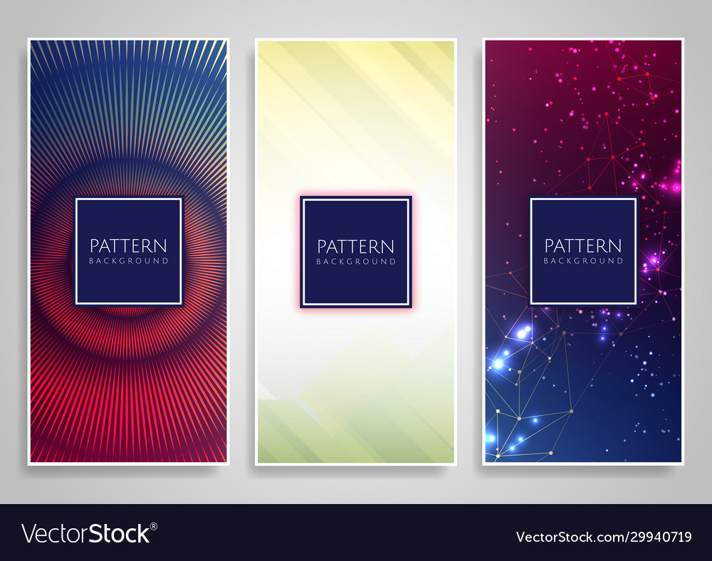 Abstract various colorful header set collection Vector Image Abstract various colorful header set collection Vector Image