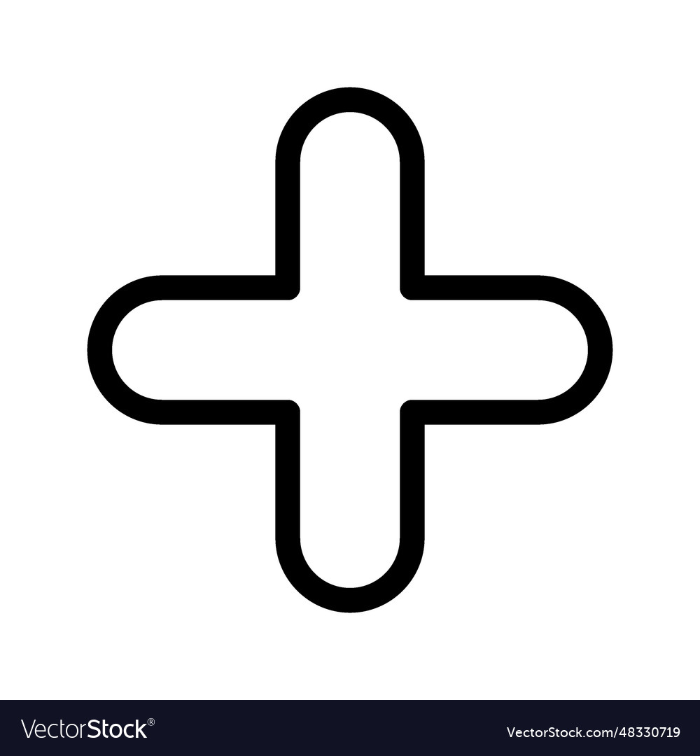 Plus icon Royalty Free Vector Image - VectorStock