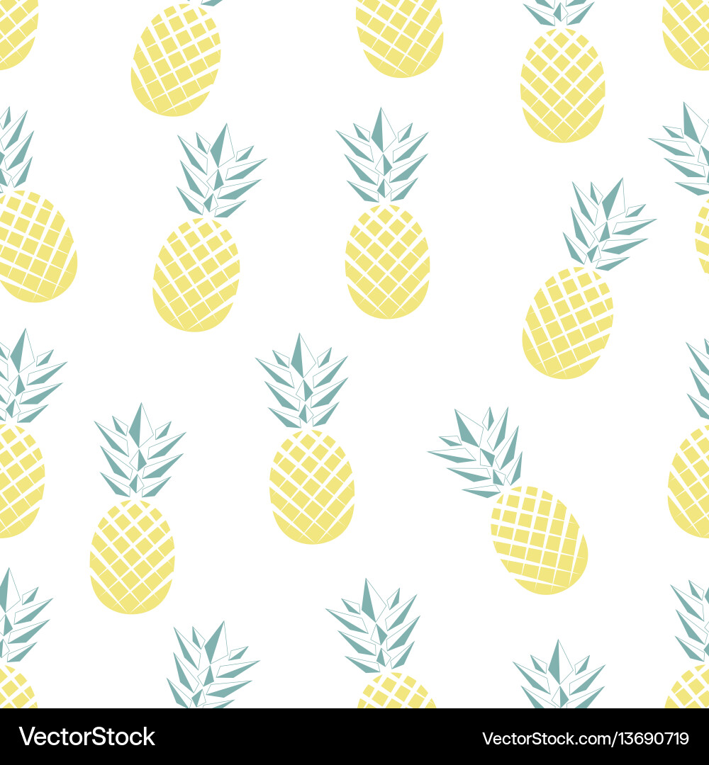 Seamless pineapple pattern Royalty Free Vector Image