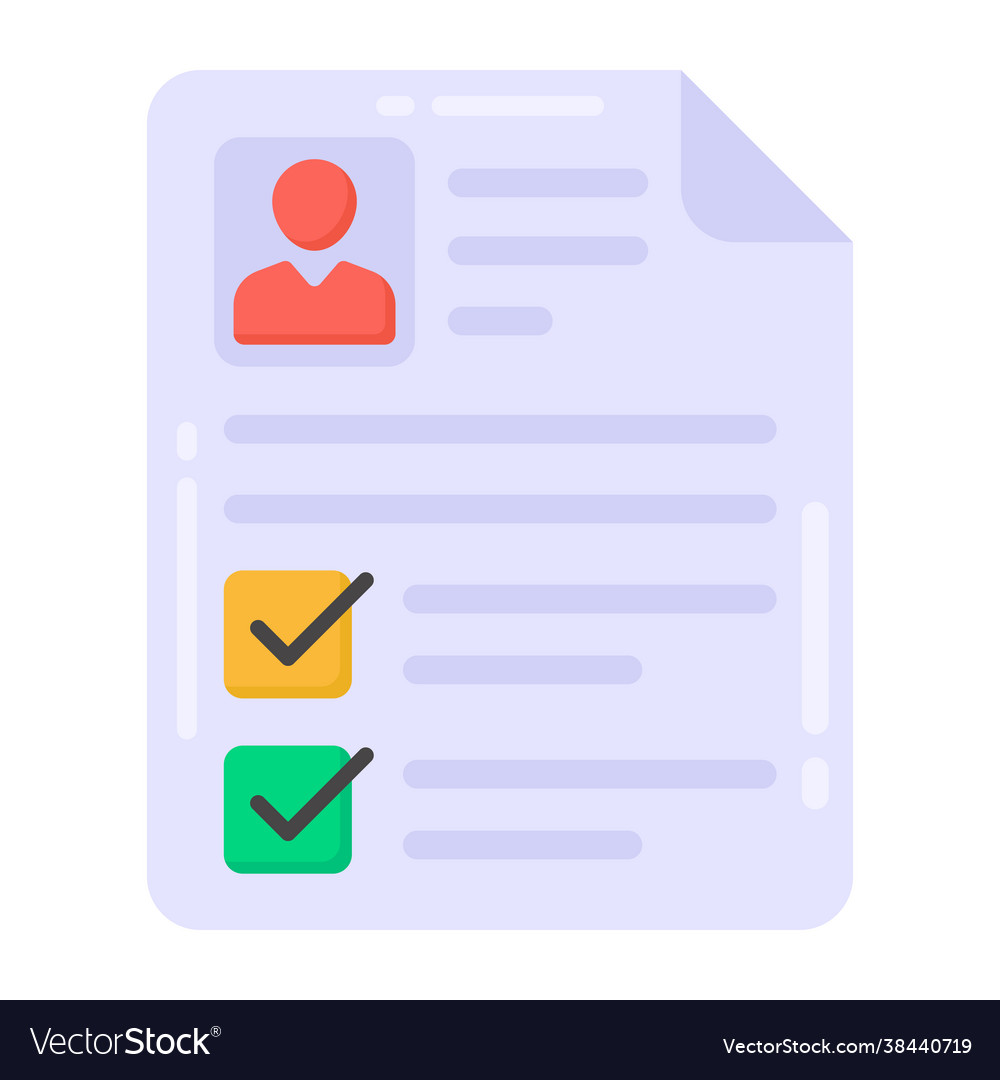 User checklist Royalty Free Vector Image - VectorStock