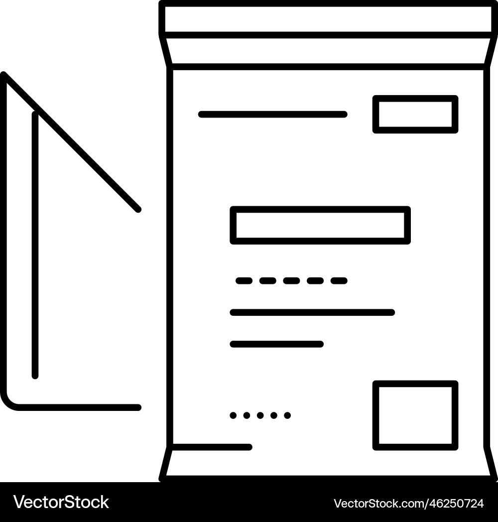 Triangular bandage first aid line icon Royalty Free Vector