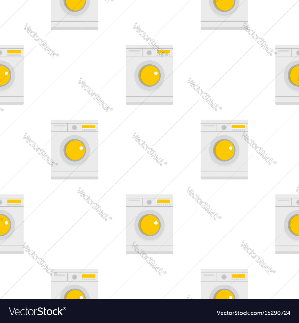 Washing machine pattern flat Royalty Free Vector Image