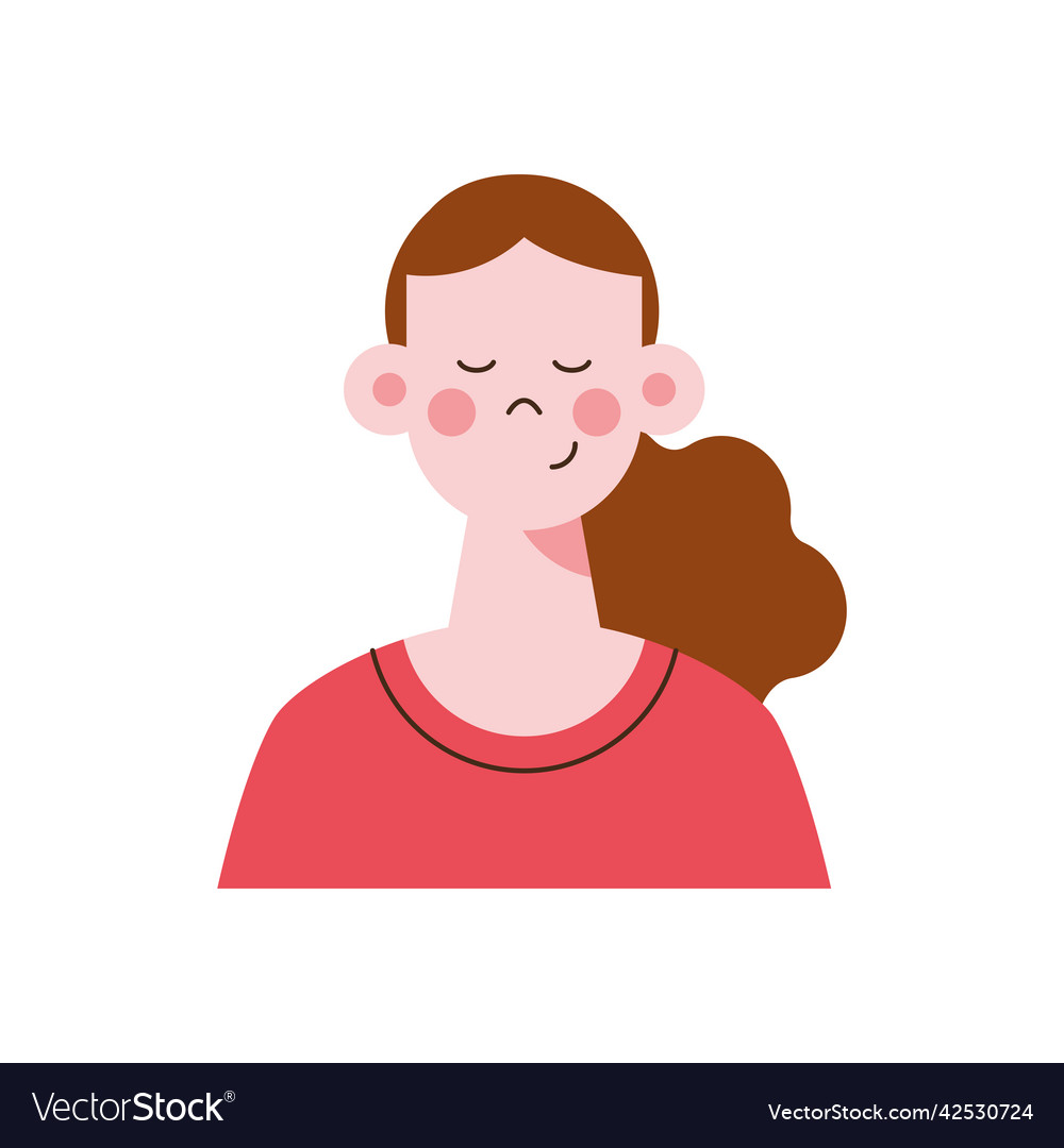 Young woman avatar Royalty Free Vector Image - VectorStock Young woman avatar Royalty Free Vector Image - VectorStock