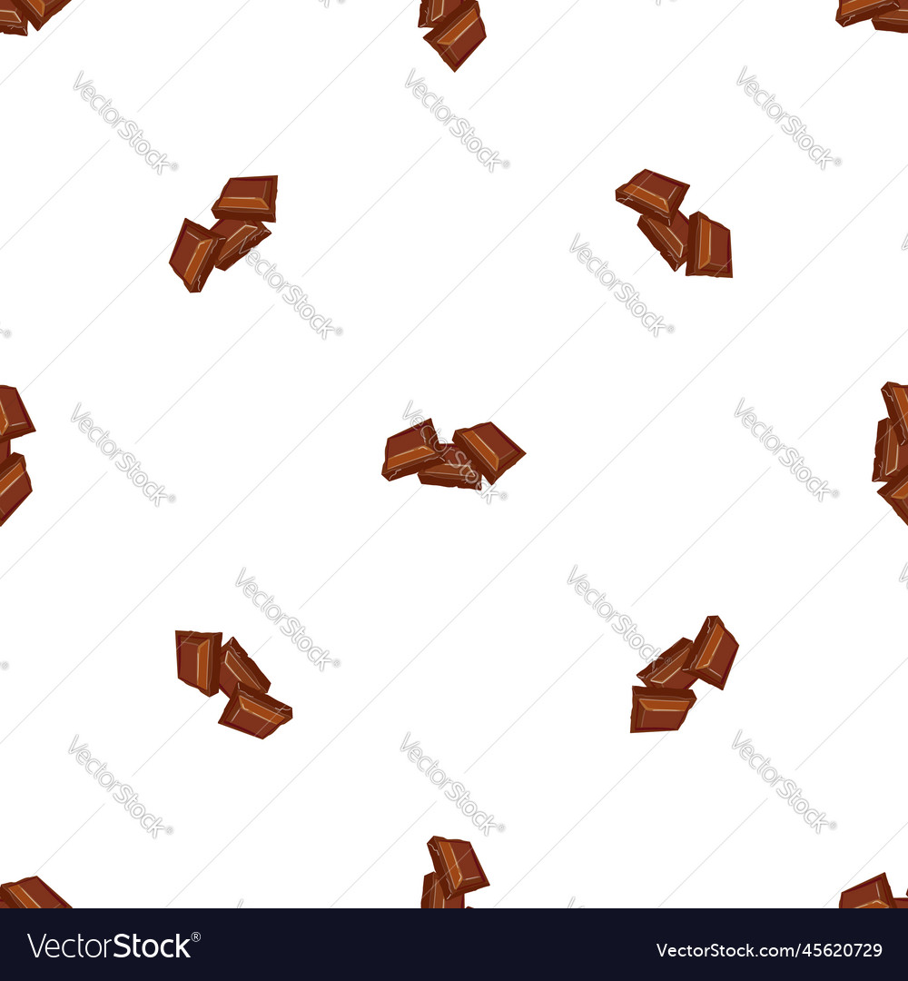 Chocolate square pattern seamless Royalty Free Vector Image