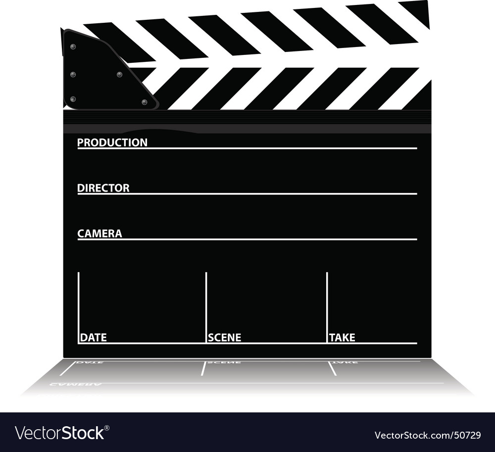Clapperboard Royalty Free Vector Image - VectorStock