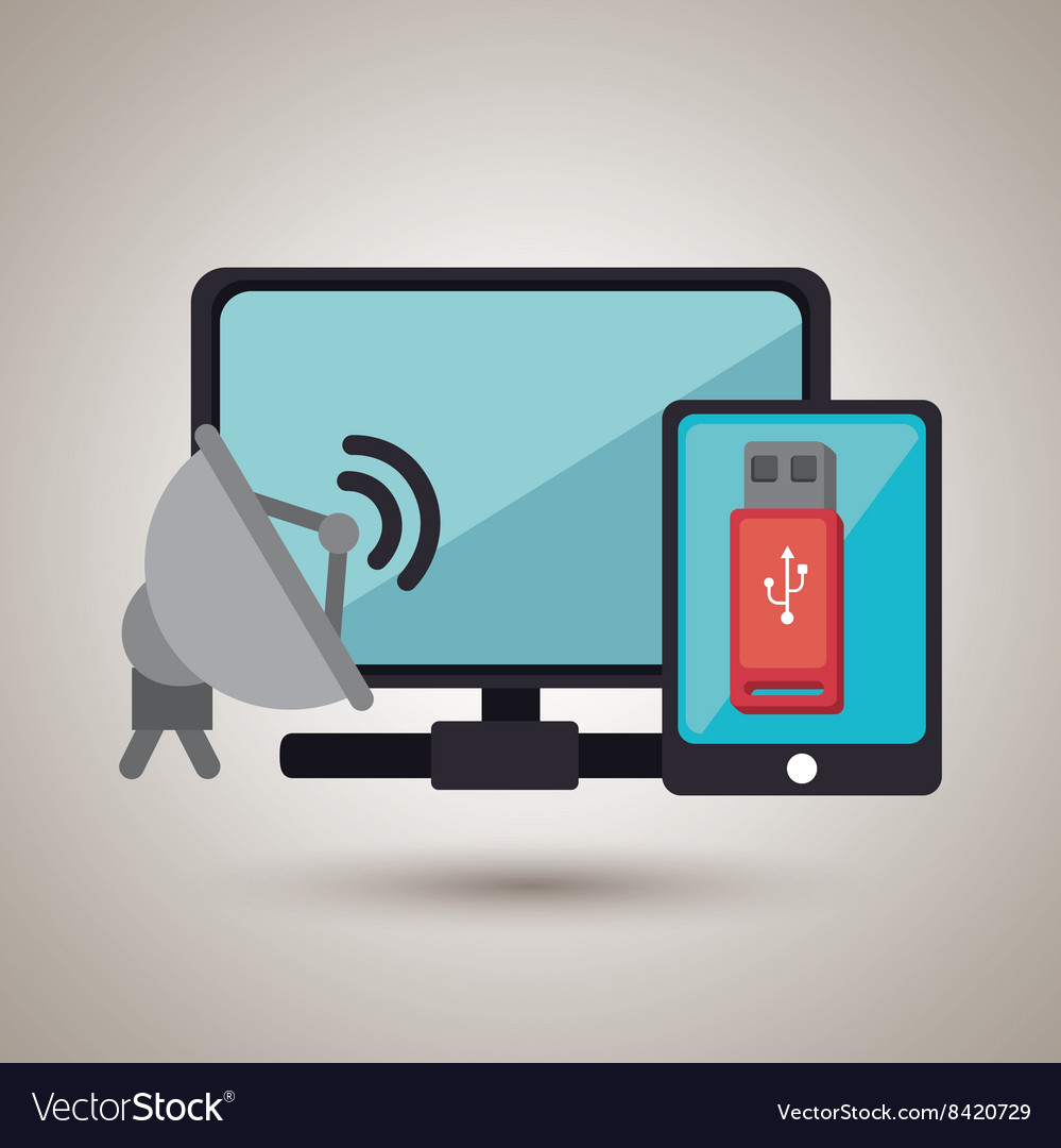 Computer technology design Royalty Free Vector Image