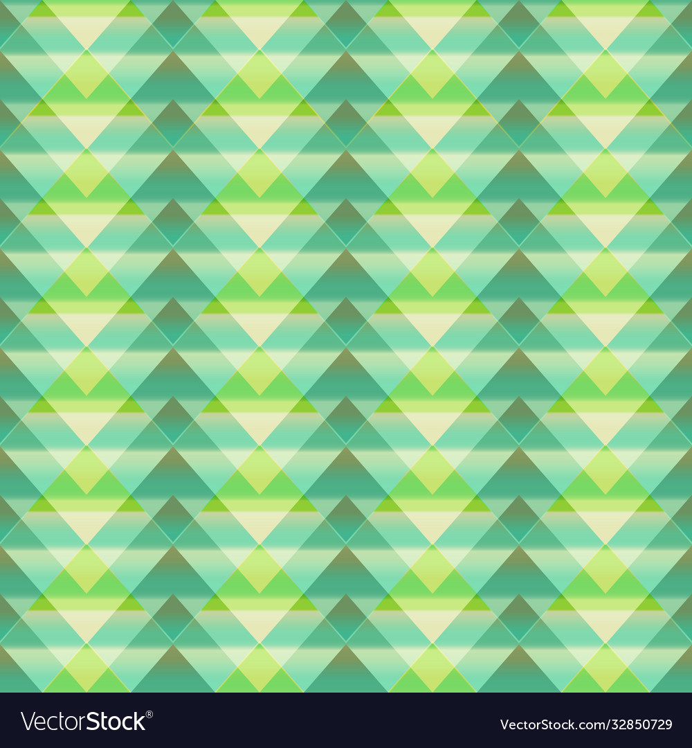 Green triangle seamless pattern Royalty Free Vector Image