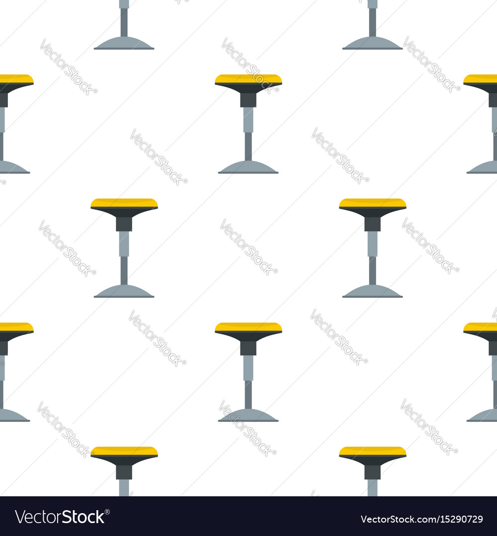 Yellow bar stool pattern flat Royalty Free Vector Image