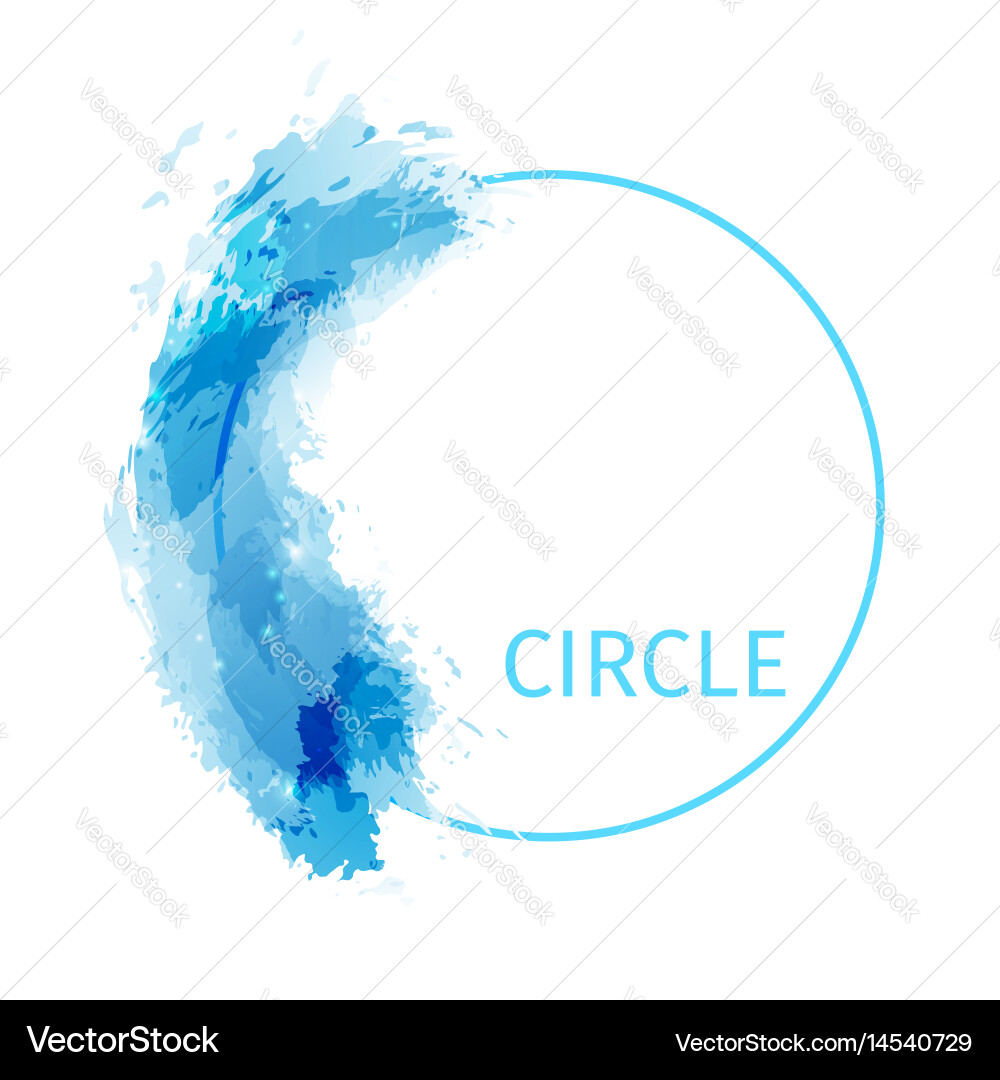 Zen circle abstract modern background design Vector Image