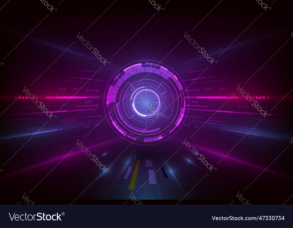 Abstract visualization background digital Vector Image