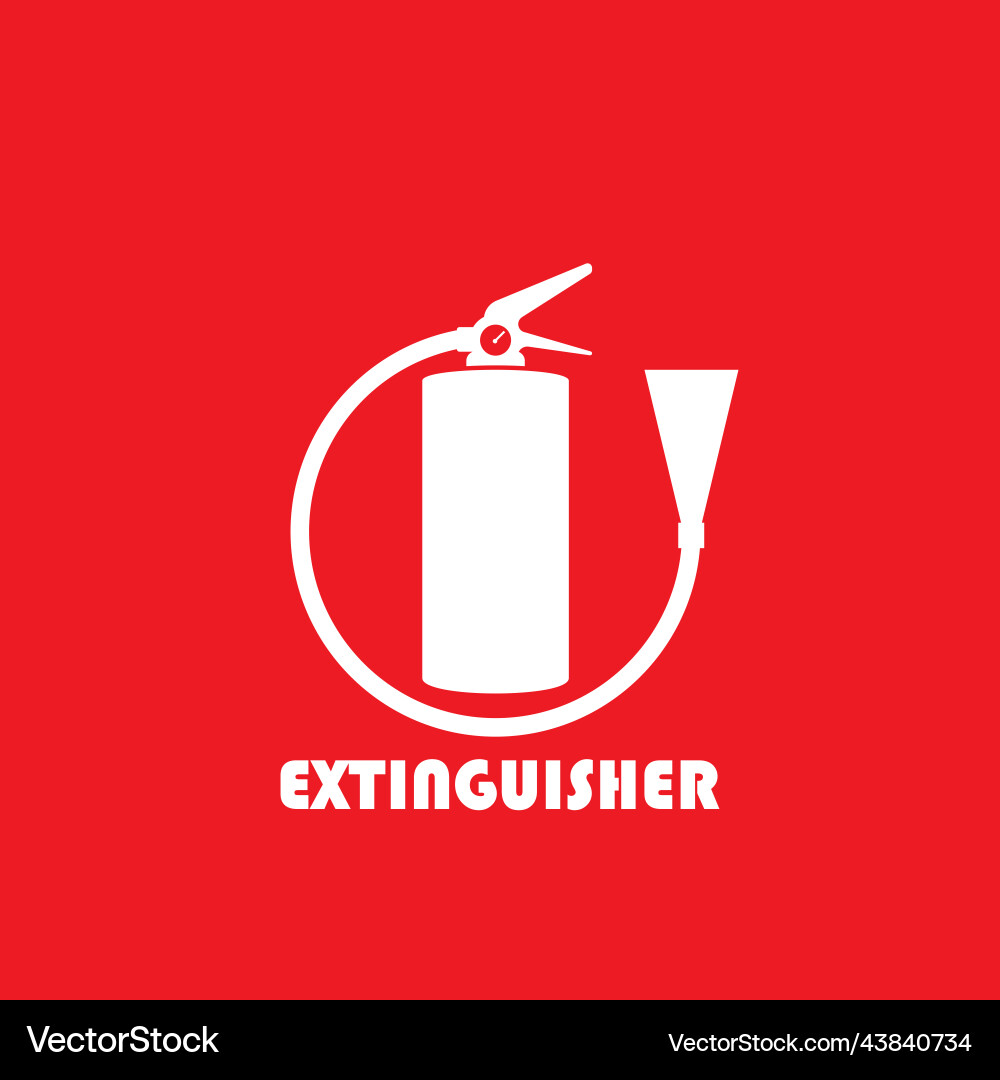 Fire extinguisher icon Royalty Free Vector Image