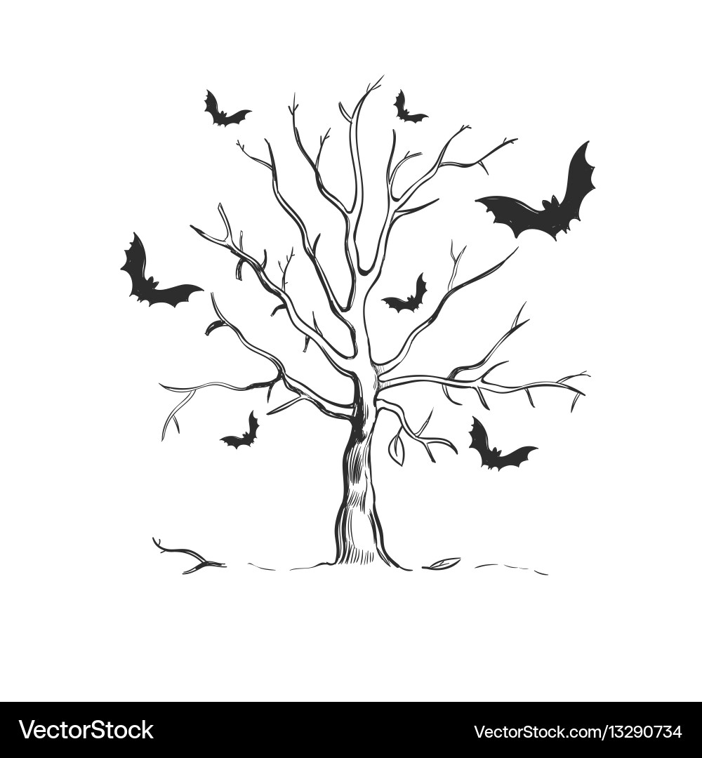 Halloween sketch concept Royalty Free Vector Image