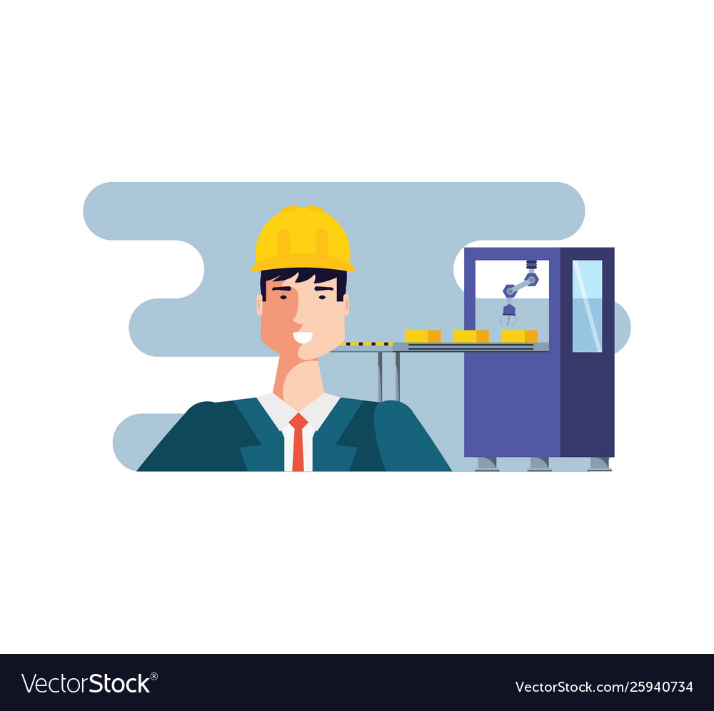 Isolated avatar professional worker design Vector Image