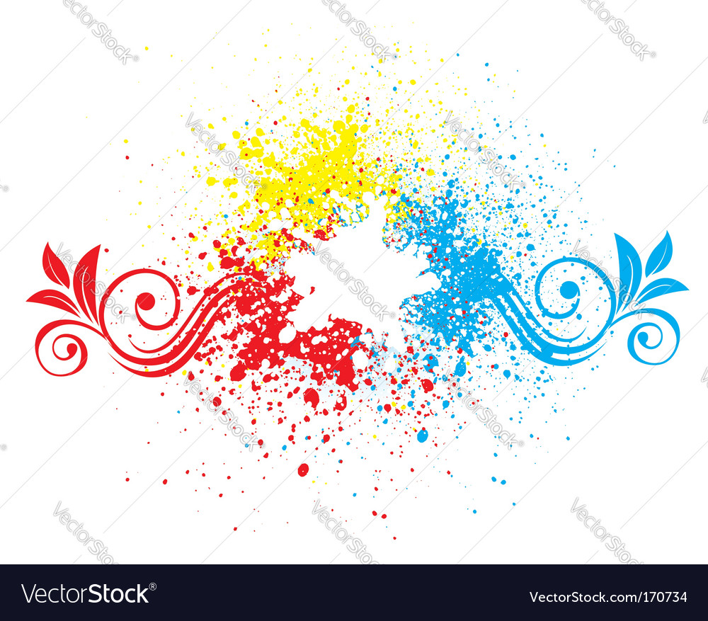 Splatter background Royalty Free Vector Image - VectorStock