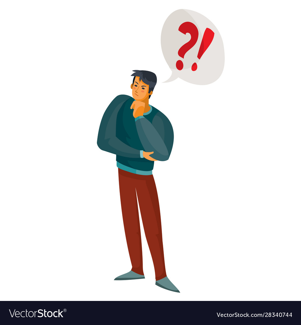 3d isometry a man is standing in thoughtful Vector Image 3d isometry a man is standing in thoughtful Vector Image