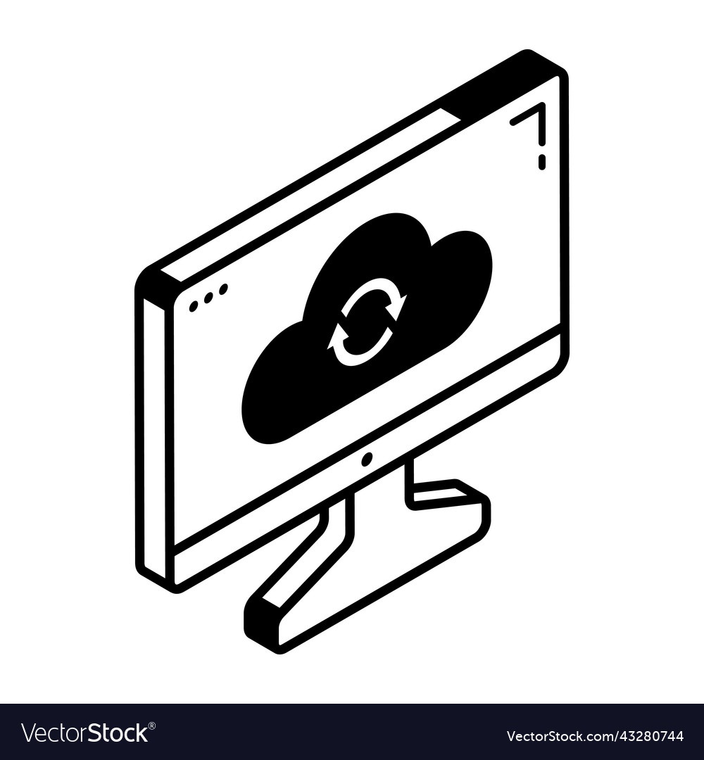 Cloud syncing Royalty Free Vector Image - VectorStock Cloud syncing Royalty Free Vector Image - VectorStock