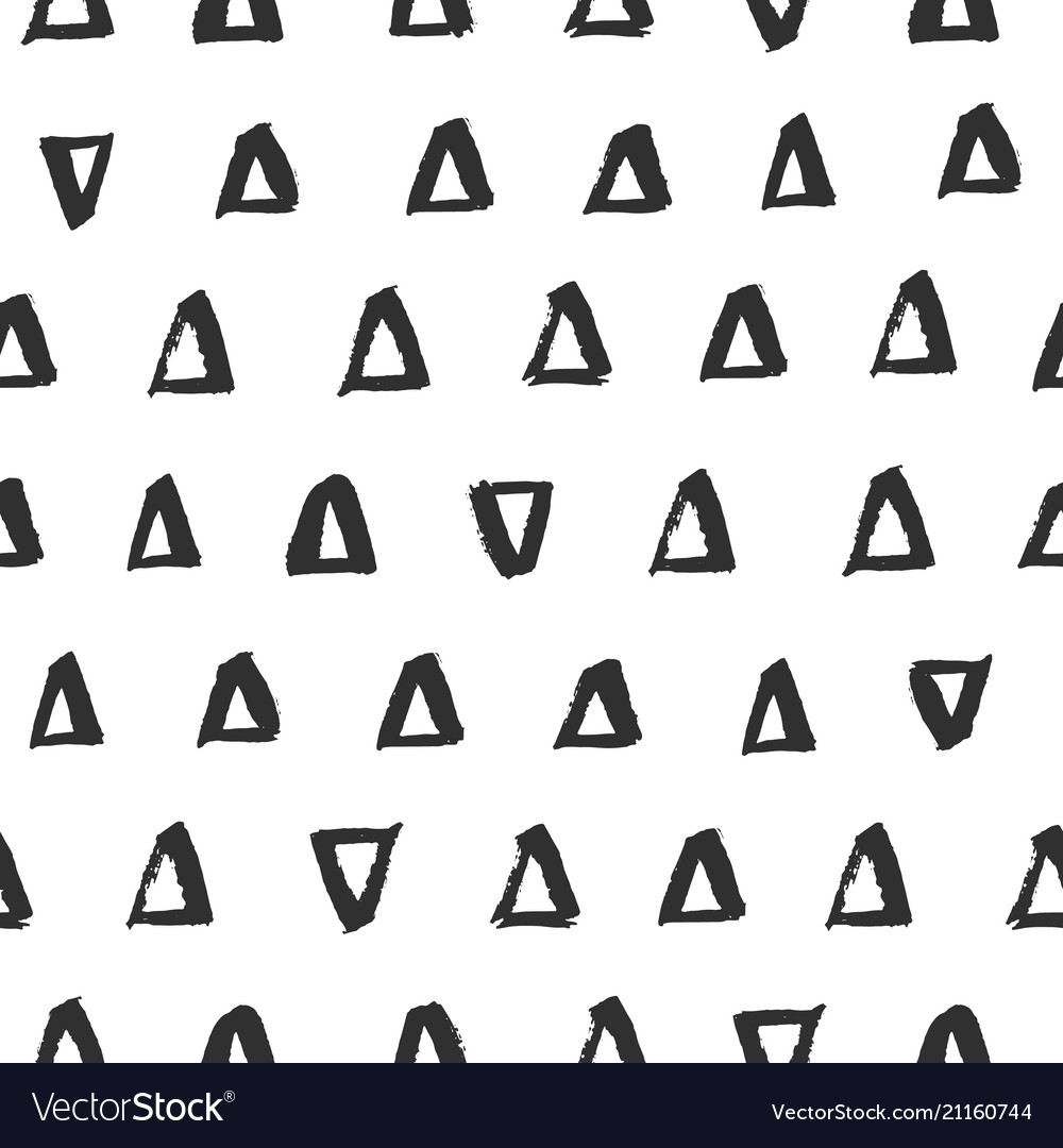 Creative seamless pattern with triangles Vector Image